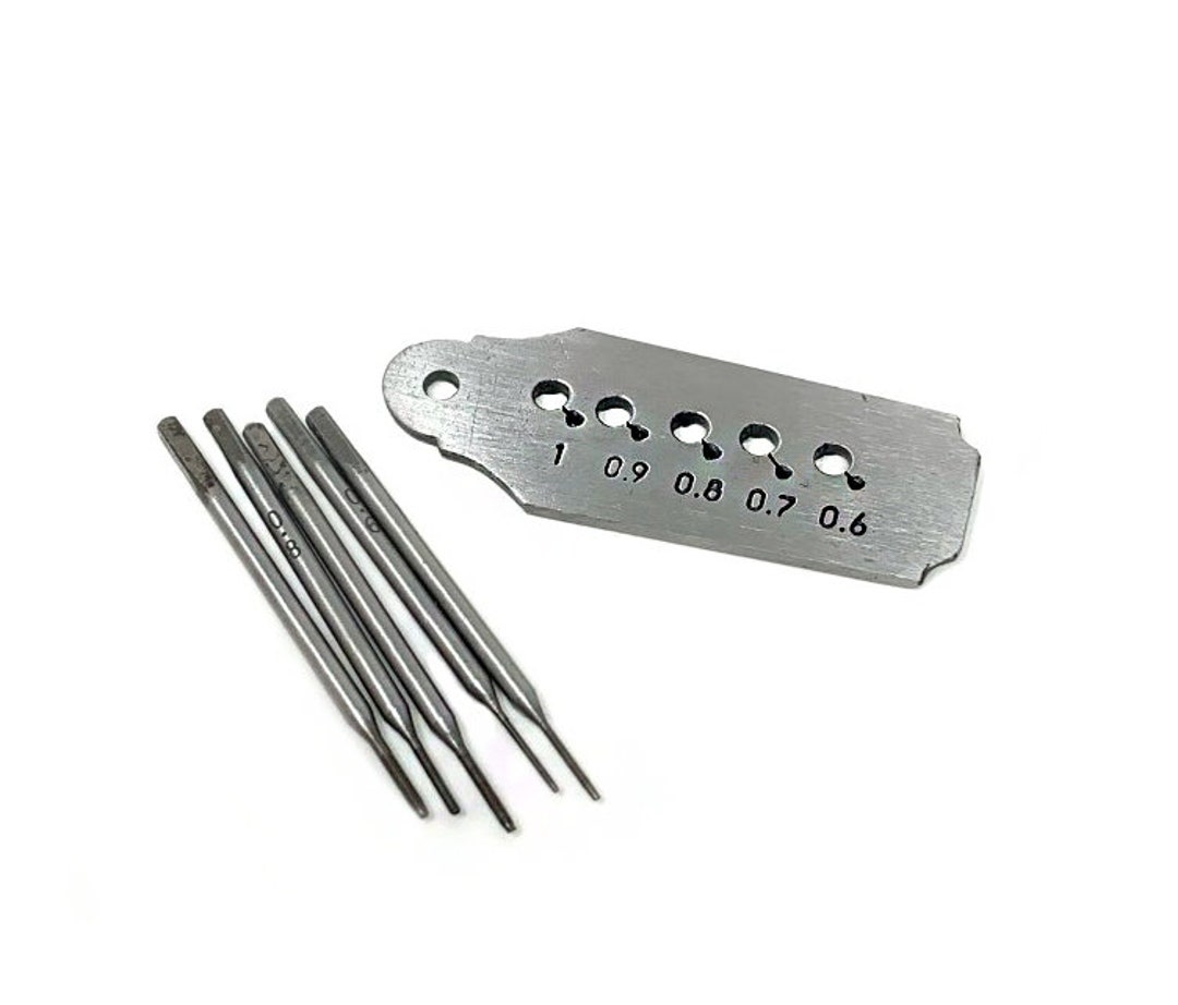 Jewellers Tap and Die Mini Micro Screw Plate Watchmakers Set 0.6mm-1mm ...