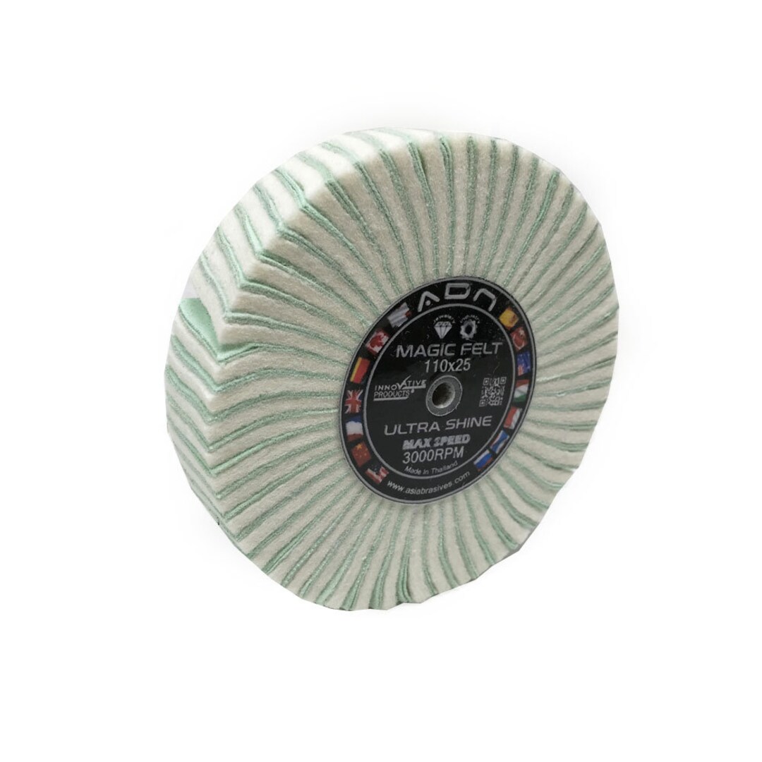 Magic Felt Emery Flap Wheel 110x25mm 70x12mm Polishing Abrasive Buff ...