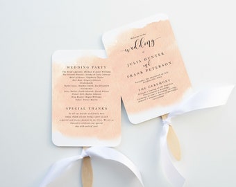 Wedding Program Fans, Petal Fan Programs, Fan Programs Musical Swirls ...