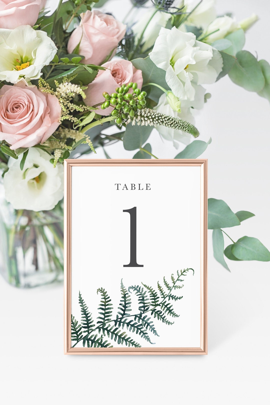 PRINTED Table Number Cards, Wedding Table Numbers - Etsy