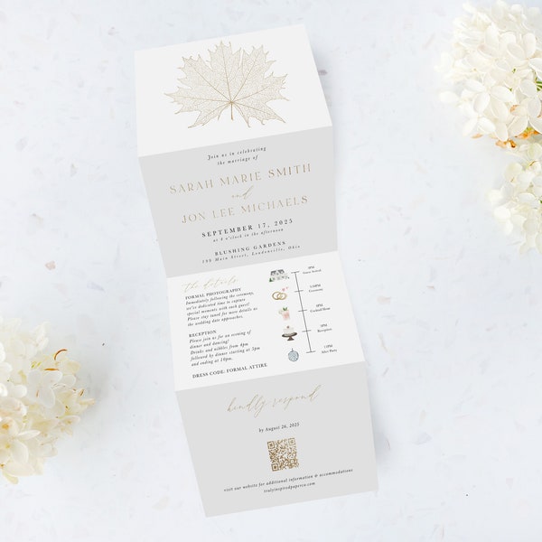 Wedding Invitation All in One - Etsy