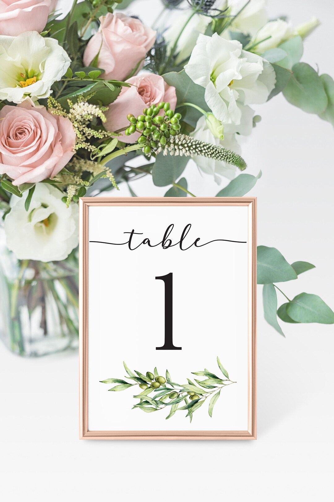 PRINTED Table Number Cards, Wedding Table Numbers - Etsy