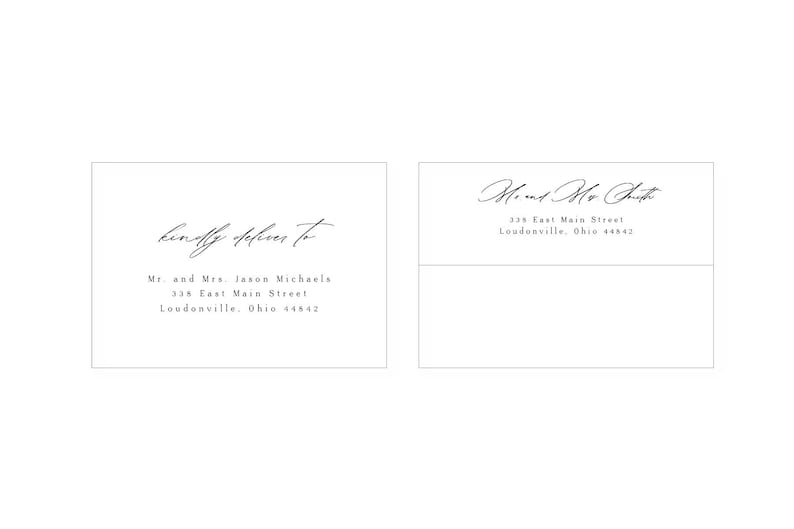 Seal and Send Wedding Invitations, All in One Wedding Invitations, Free ...