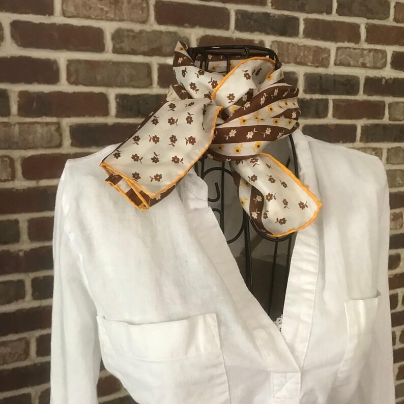 Vintage Silk Scarf, 60s Style Scarf Fashion by Mode Maker Ben Goodman ...