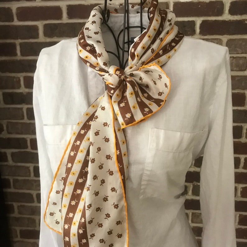 Vintage Silk Scarf, 60s Style Scarf Fashion by Mode Maker Ben Goodman ...