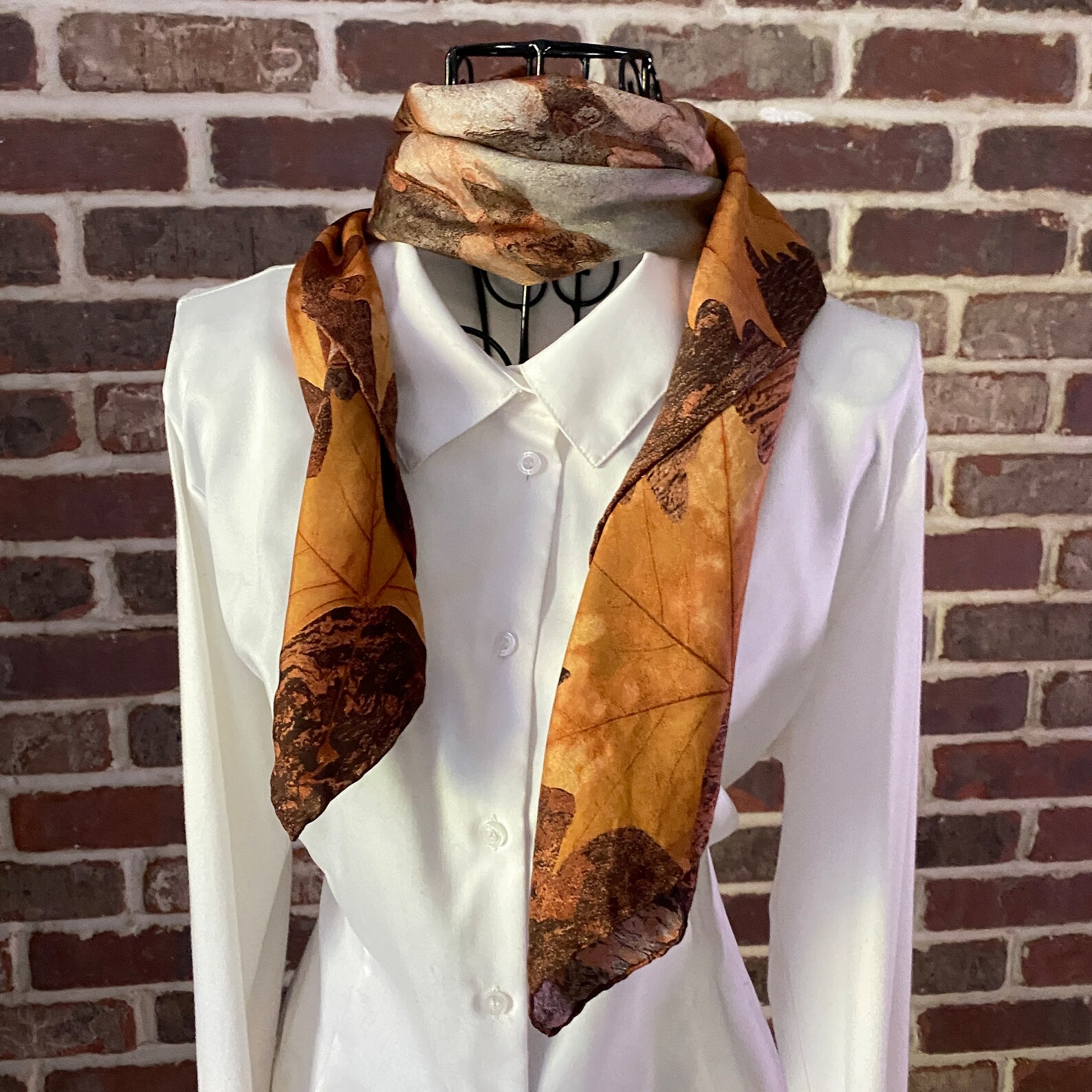 Vintage Escada Silk Scarf: Fall Foliage Design, 80s Style - Etsy