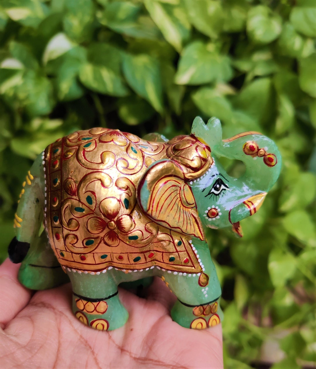 Table Top Figure Jade Elephant Handmade Traditional Figure - Etsy