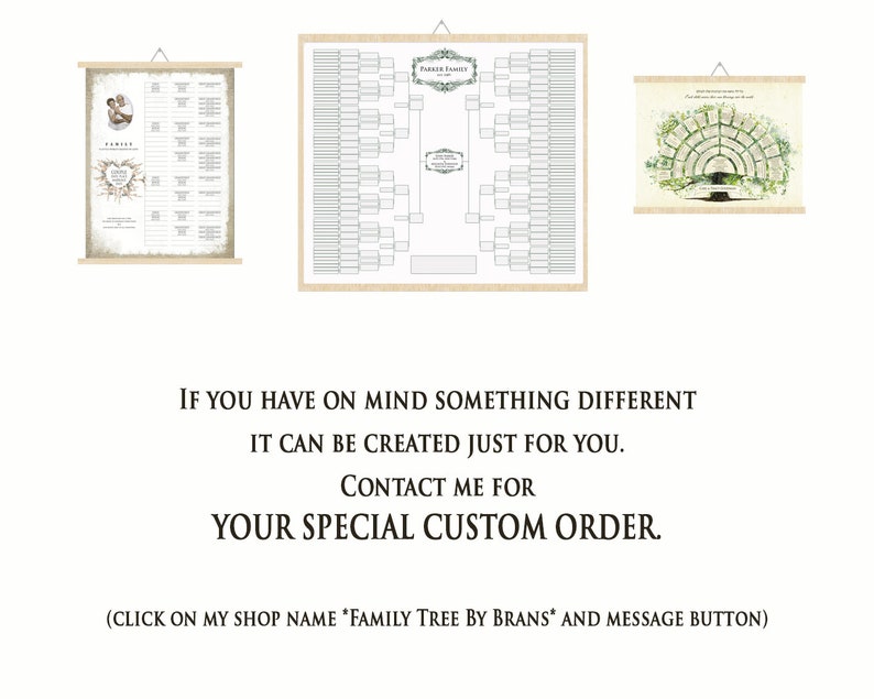 9 Generation Family Tree Template - Etsy