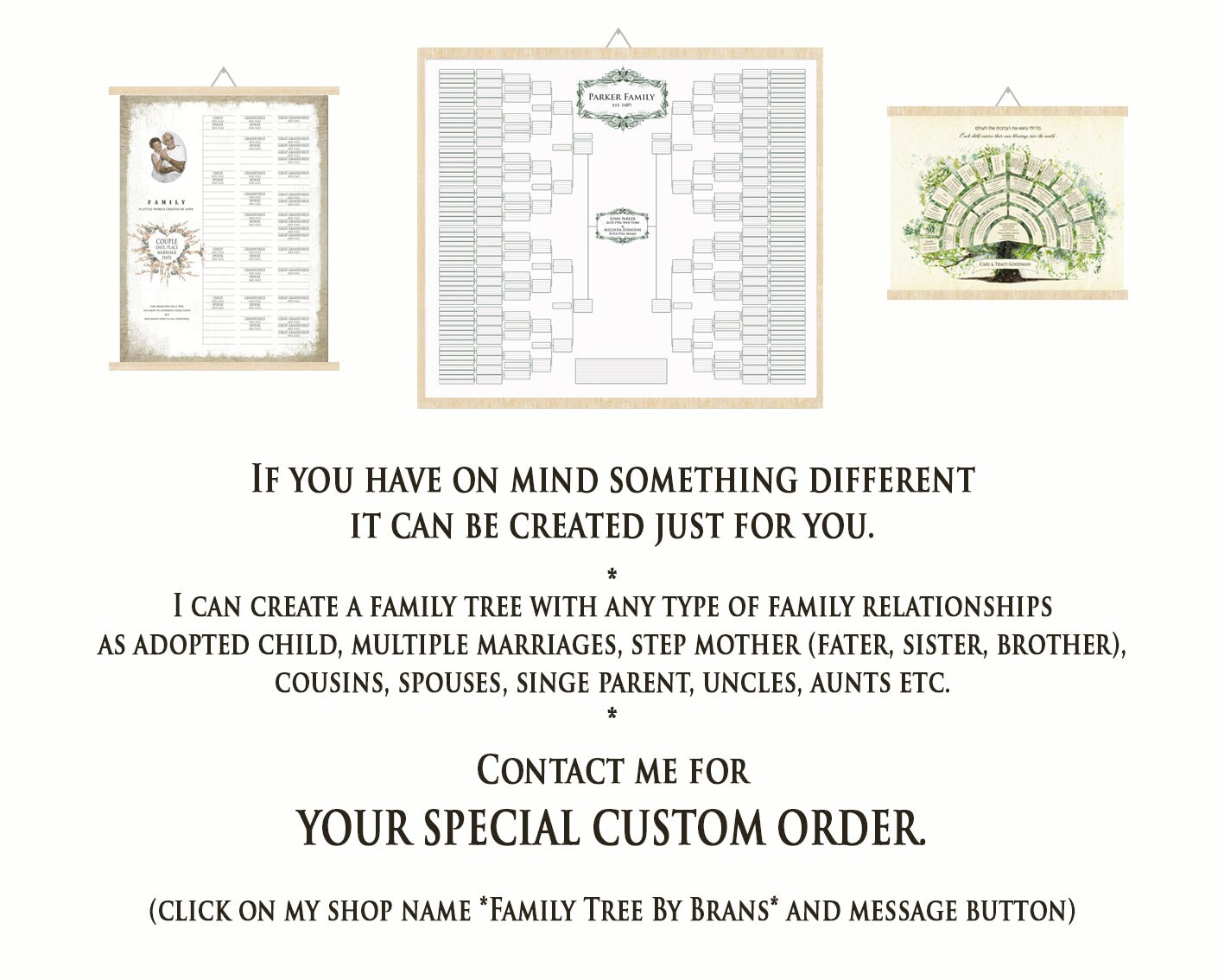 There is No More Unique Family Tree Than This 3 Pieces - Etsy