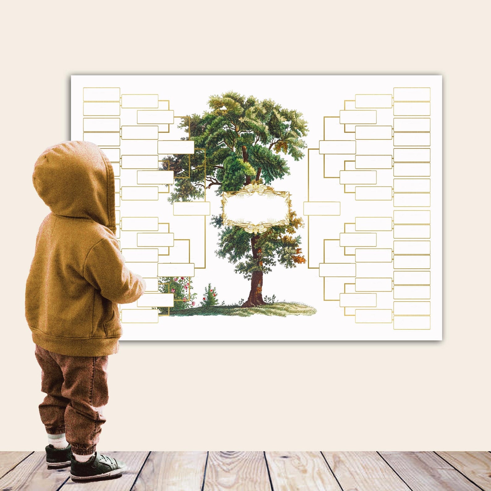 Family Tree 5 Generation. Family Tree Fillable Template. - Etsy Canada