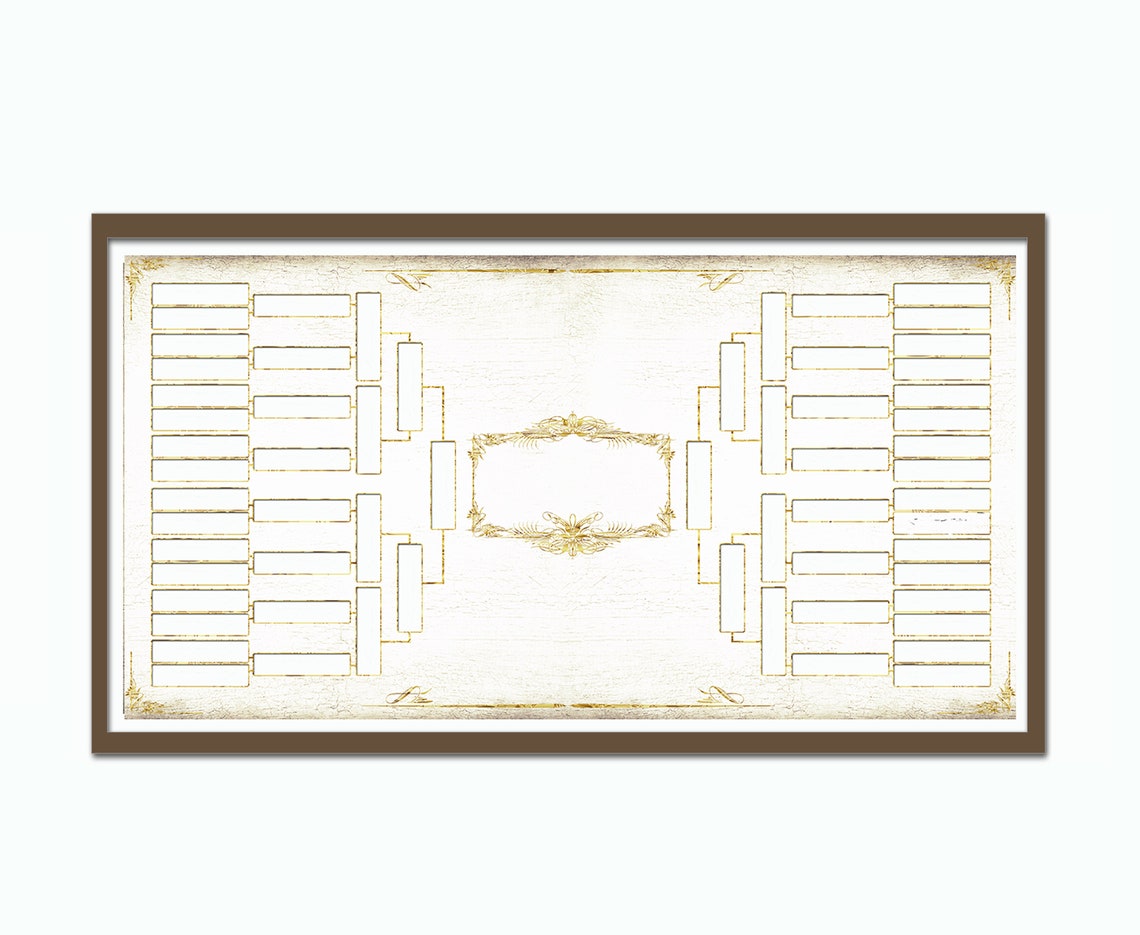 Large Family Tree Chart Editable 6 Generations Royal Gold JPG - Etsy