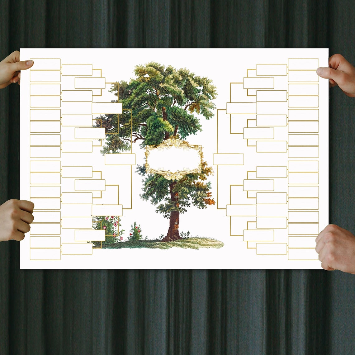 Family Tree 5 Generation. Family Tree Fillable Template. - Etsy Canada