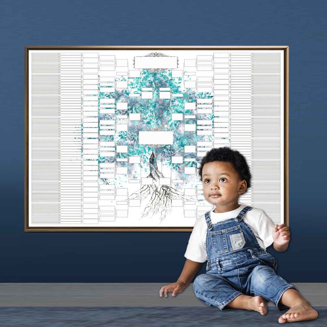 Family Tree 8 Generation PDF Template Type in the Names Family Tree ...