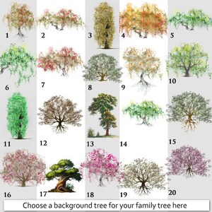 Best Holiday Gifts. Spanish Family Tree Poster for Your Mother or ...