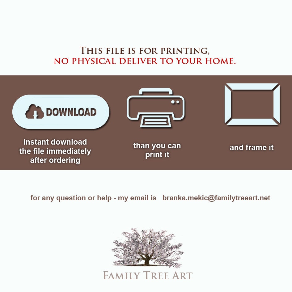 Family Tree Fillable Template. Ancestor Family Tree 5 - Etsy