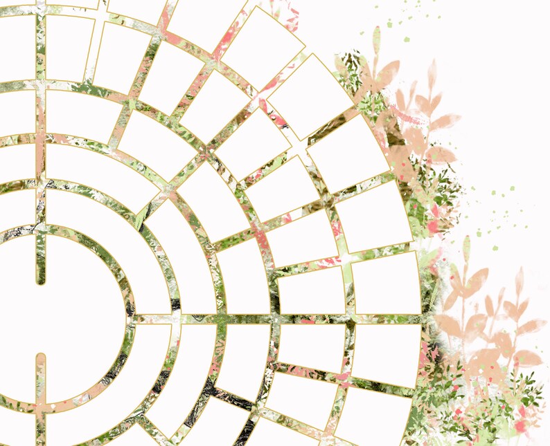 Fillable Family Tree Round Chart. Add the Names and Update | Etsy