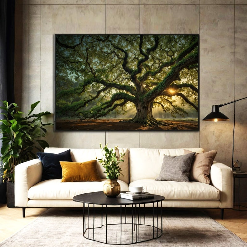 Oak Tree Wall Art - Etsy