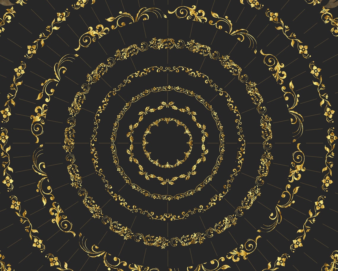 Family Tree Chart Royal Gold 8 Generations Ornament Ancestry | Etsy