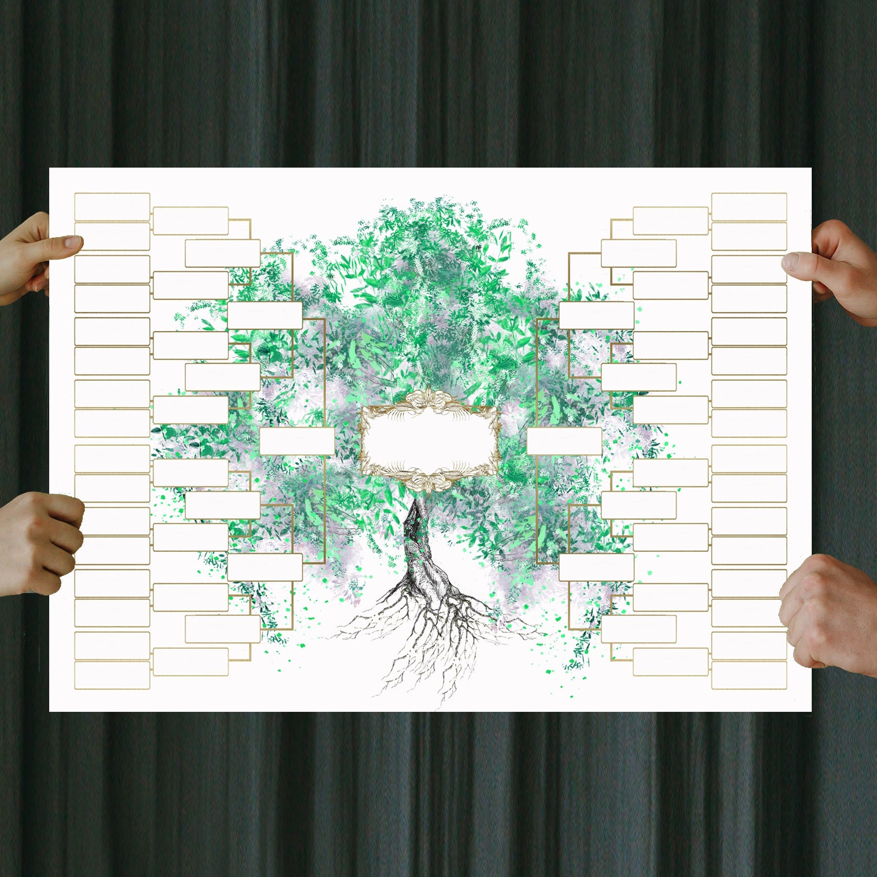 Family Tree 5 Generation. Family Tree Fillable Template. - Etsy Australia