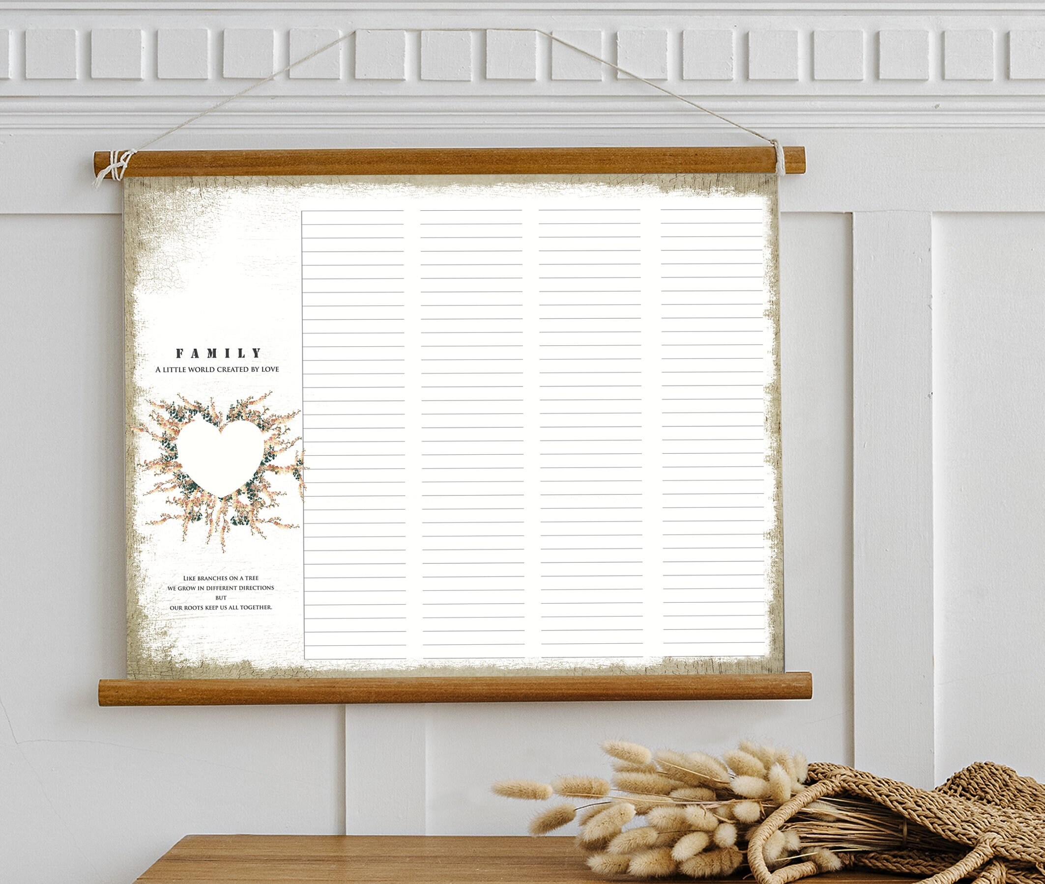 Fillable Family Tree Chart With Descendants. Customize Your - Etsy UK