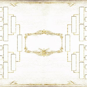Large Family Tree Chart Editable 6 Generations Royal Gold JPG - Etsy
