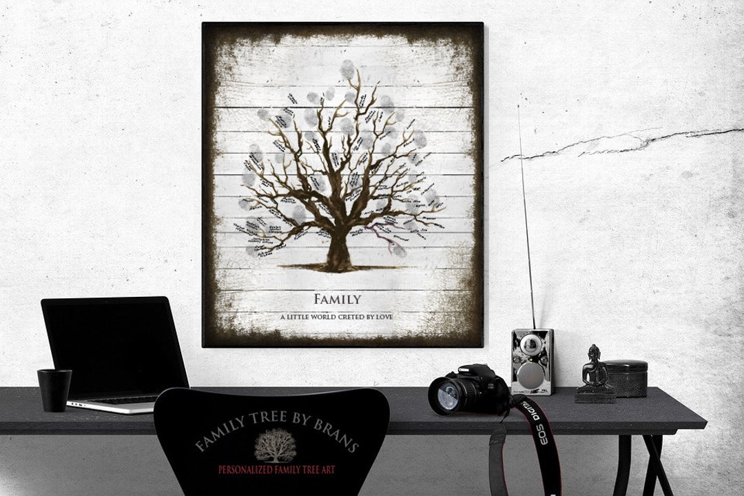 Fingerprint Tree for Baby Online Fillable and Fully Editable, Digital ...