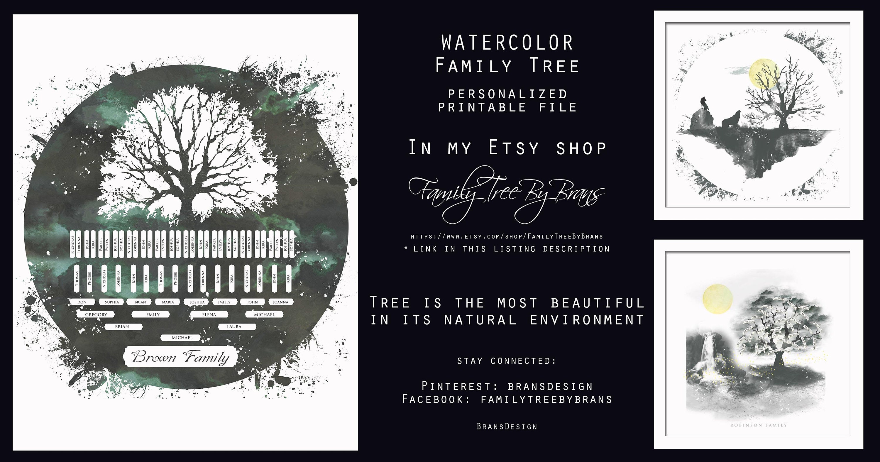 Ancestry Gift for Grandparents Anniversary Best Family Tree - Etsy