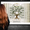 Family Tree Chart Royal Gold 8 Generations Ornament Ancestry Genealogy ...
