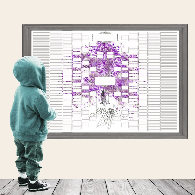 Fillable Family Tree PDF With Root and Branches. Beautiful | Etsy