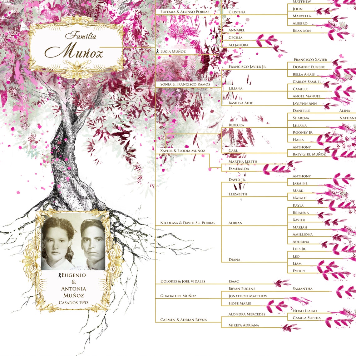 Top Quality Family Tree. A Professional Family Tree That Will - Etsy