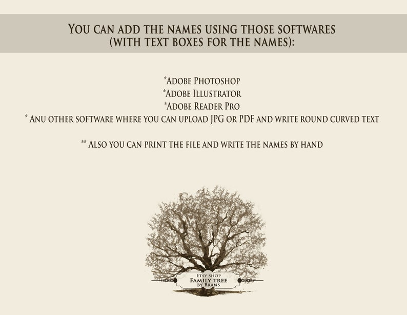 Family Tree 8 Generations Blue Ancestry Family Tree Blank | Etsy