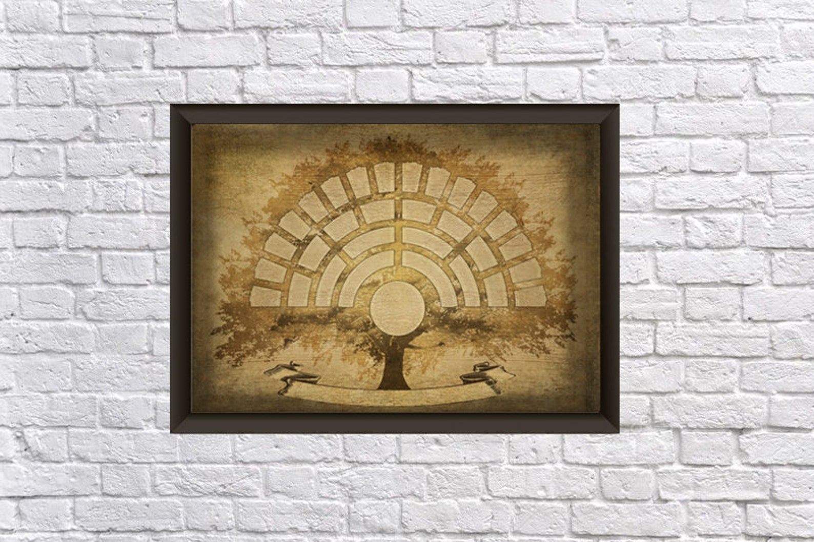 Ancestry Family Tree Chart Template 20/14 Inch Poster 5 | Etsy