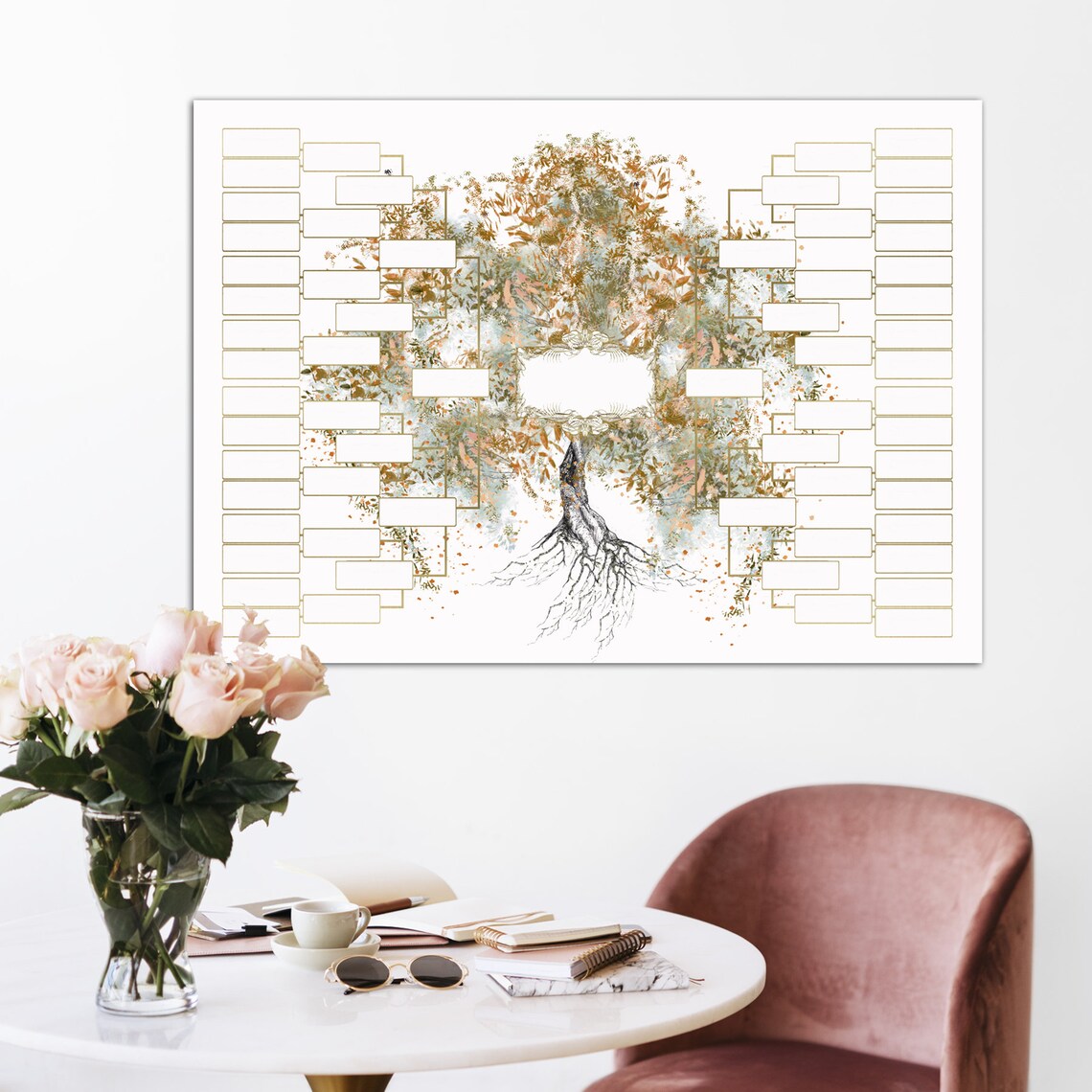 Family Tree Fillable Template. Ancestor Family Tree 5 - Etsy