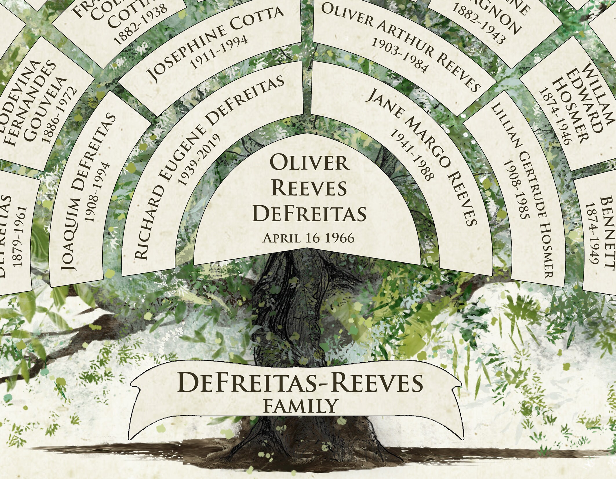 Family Tree Custom Digital 4 or 5 Generations Old Paper Design - Etsy