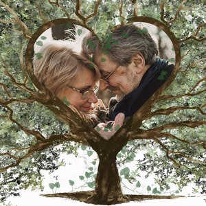 Valentine's Gift for Her Family Tree With Photo, Great Anniversary Gift ...