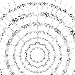 Black Grey Ancestry Family Tree Template Chart 7 or 8 Generations 16x16 ...