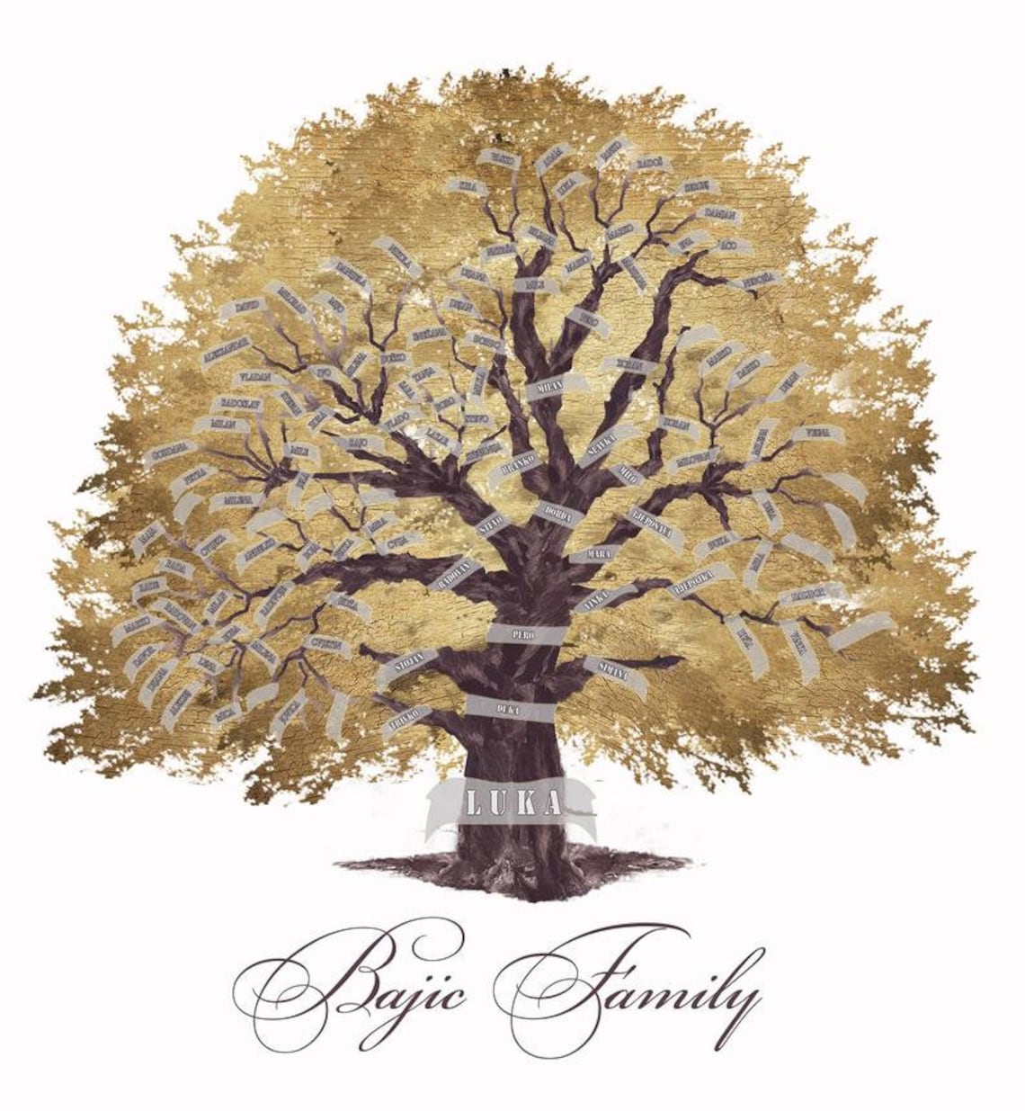 Make your own family tree template Any family tree template | Etsy