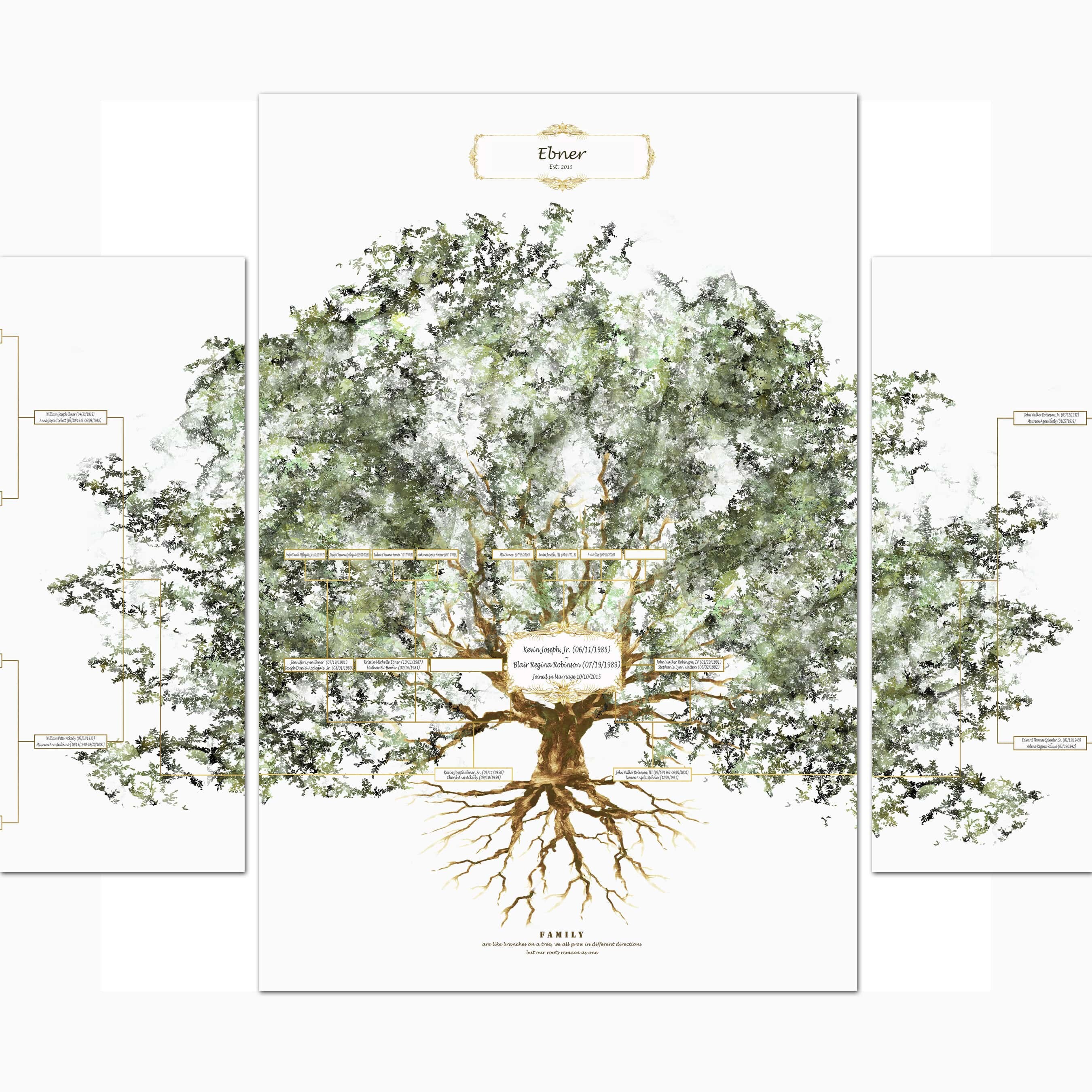 There is No More Unique Family Tree Than This 3 Pieces - Etsy
