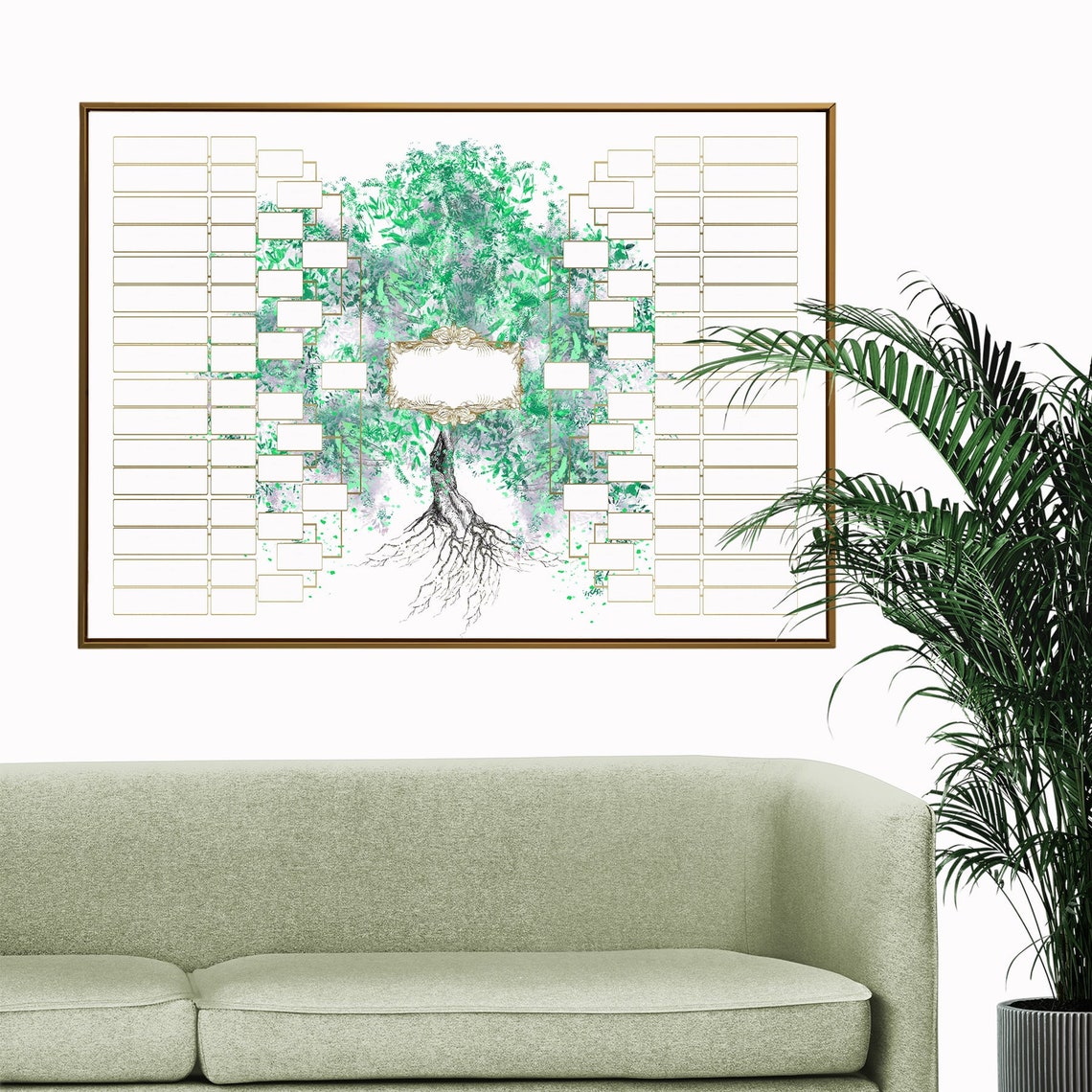 Family Tree Fillable Template. Ancestor Family Tree 5 | Etsy