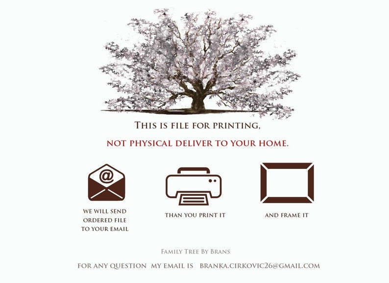 9 Generation Family Tree Template - Etsy