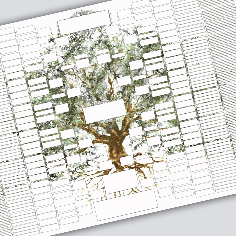 Family Tree Template Download - Etsy