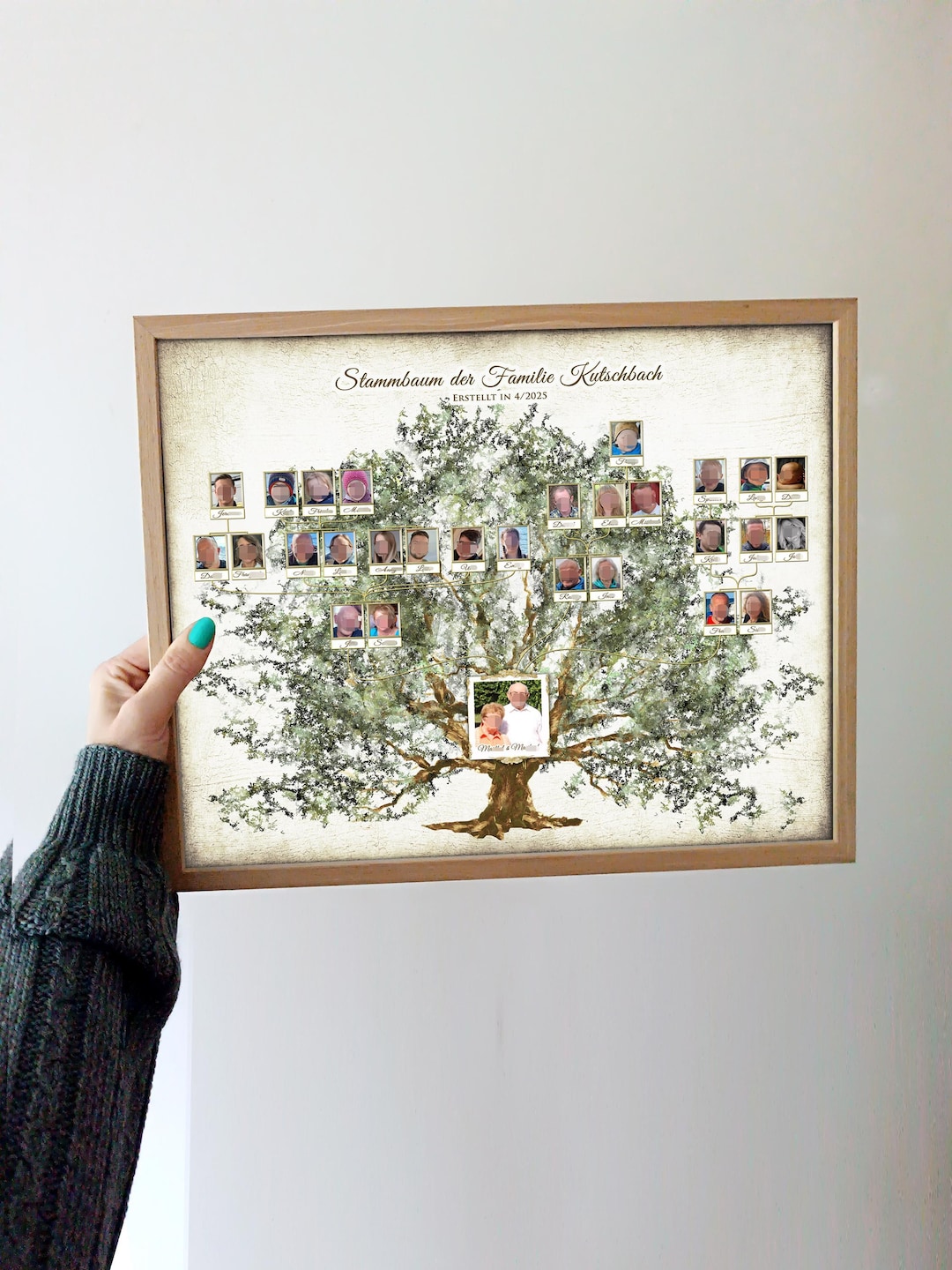 Custom Family Tree With Photos Personalized Gift for Couple - Etsy