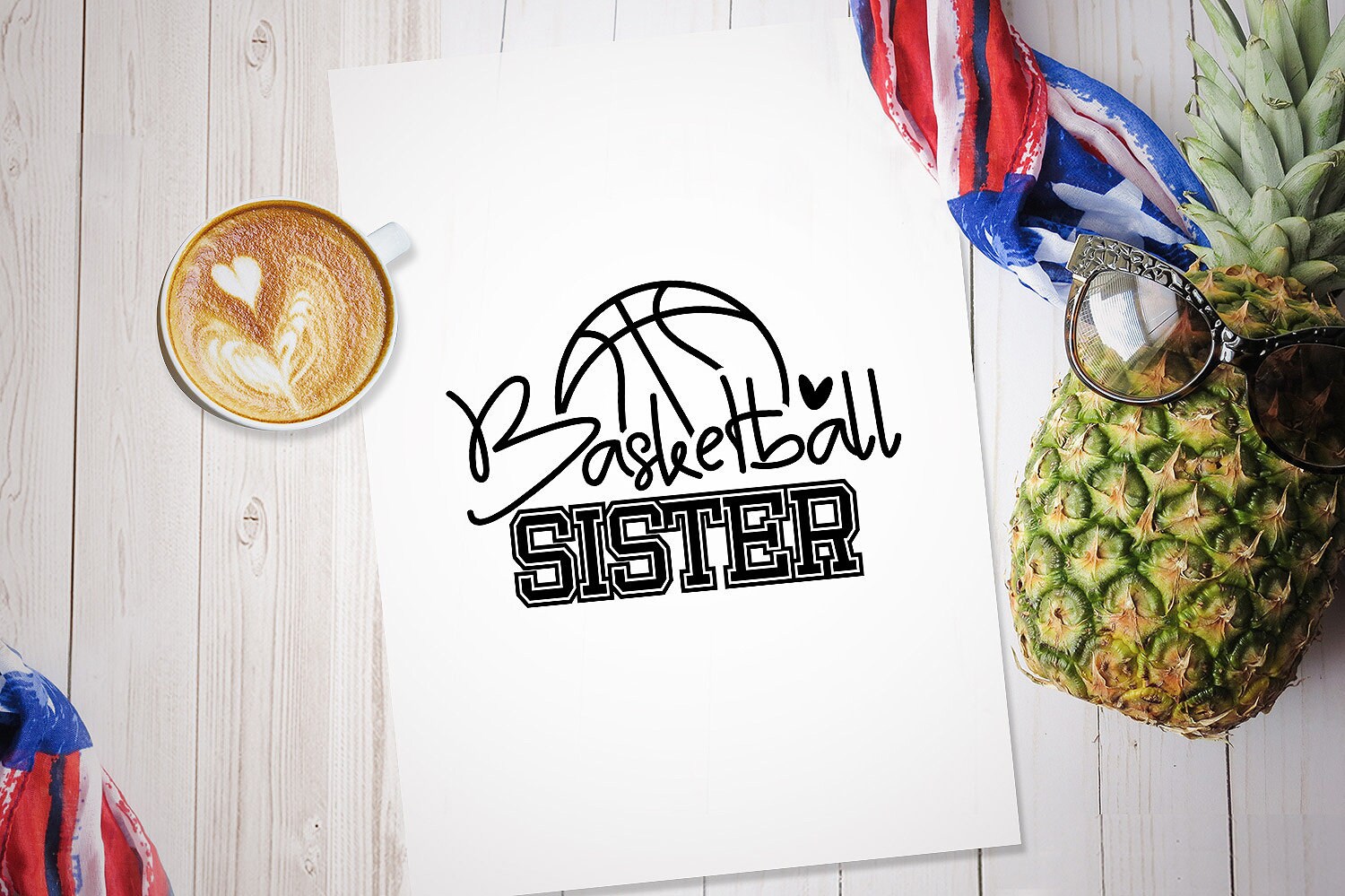 Basketball Sister Svg Basketball Fan Svg Basketball Shirt | Etsy
