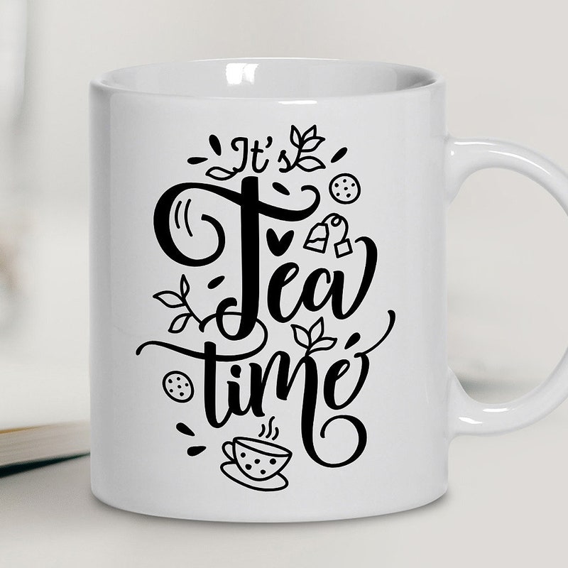 Tea Time Svg - Etsy