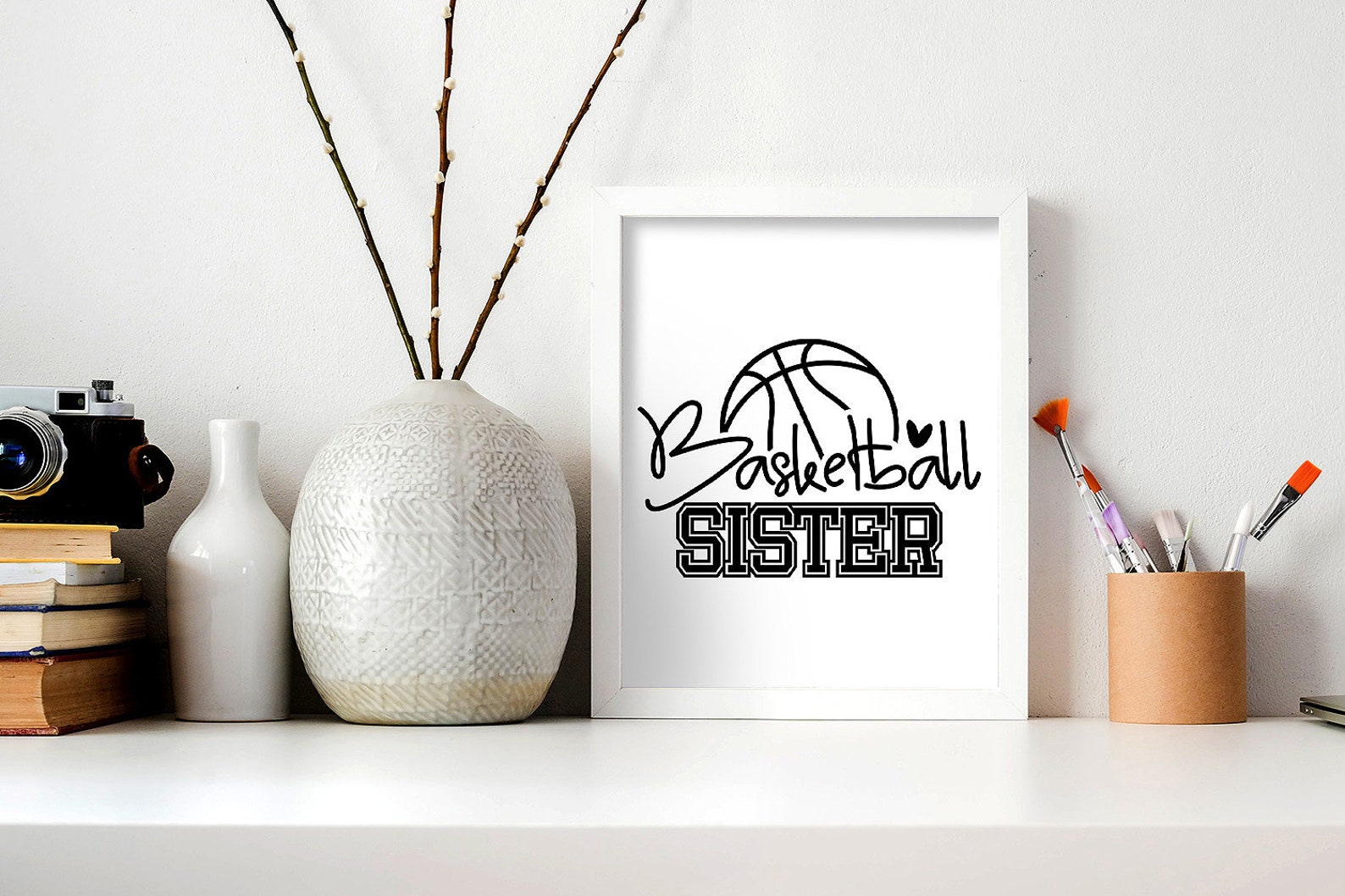 Basketball Sister Svg Basketball Fan Svg Basketball Shirt | Etsy