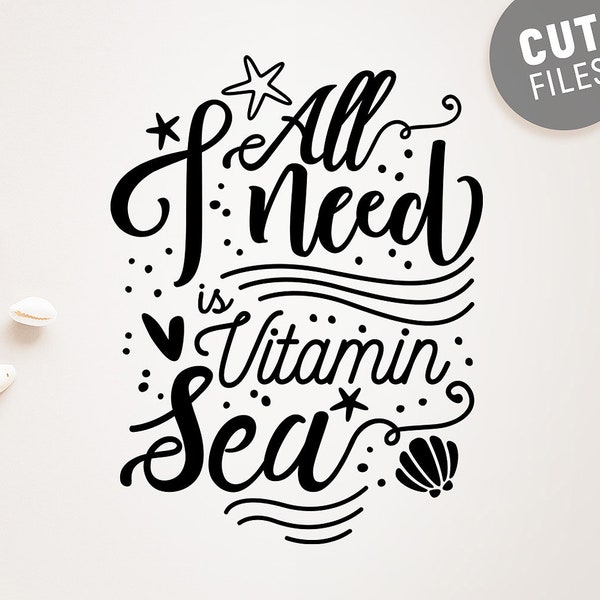 All I Need is Vitamin Sea - Etsy