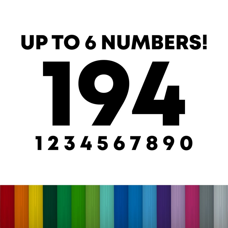 House Number Decal - Etsy
