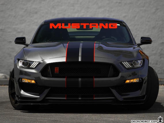 Mustang Windshield Banner Text Vinyl Decal Sticker | Etsy