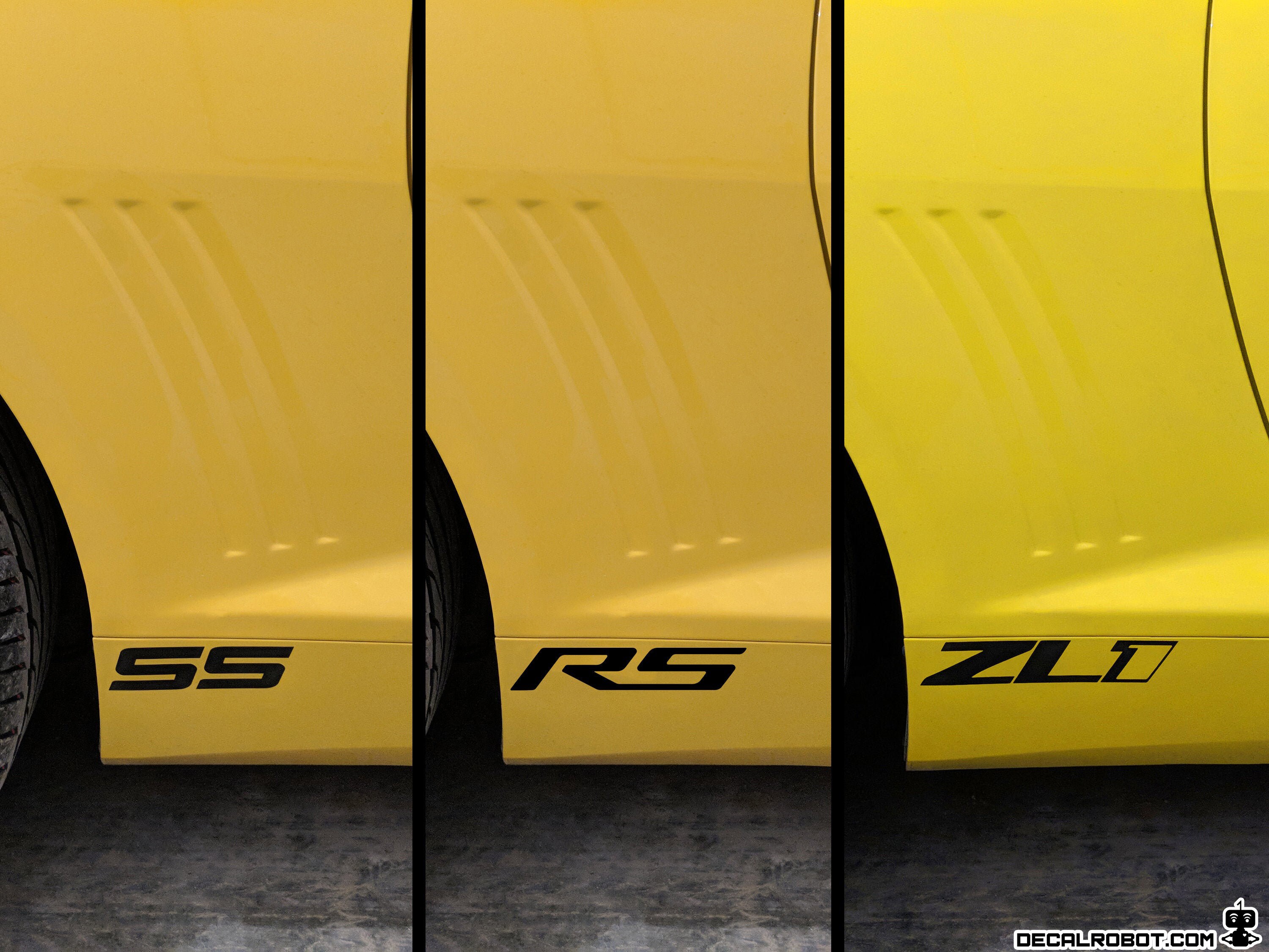 Camaro SS / RS / ZL1 Pair Vinyl Decal Sticker | Etsy