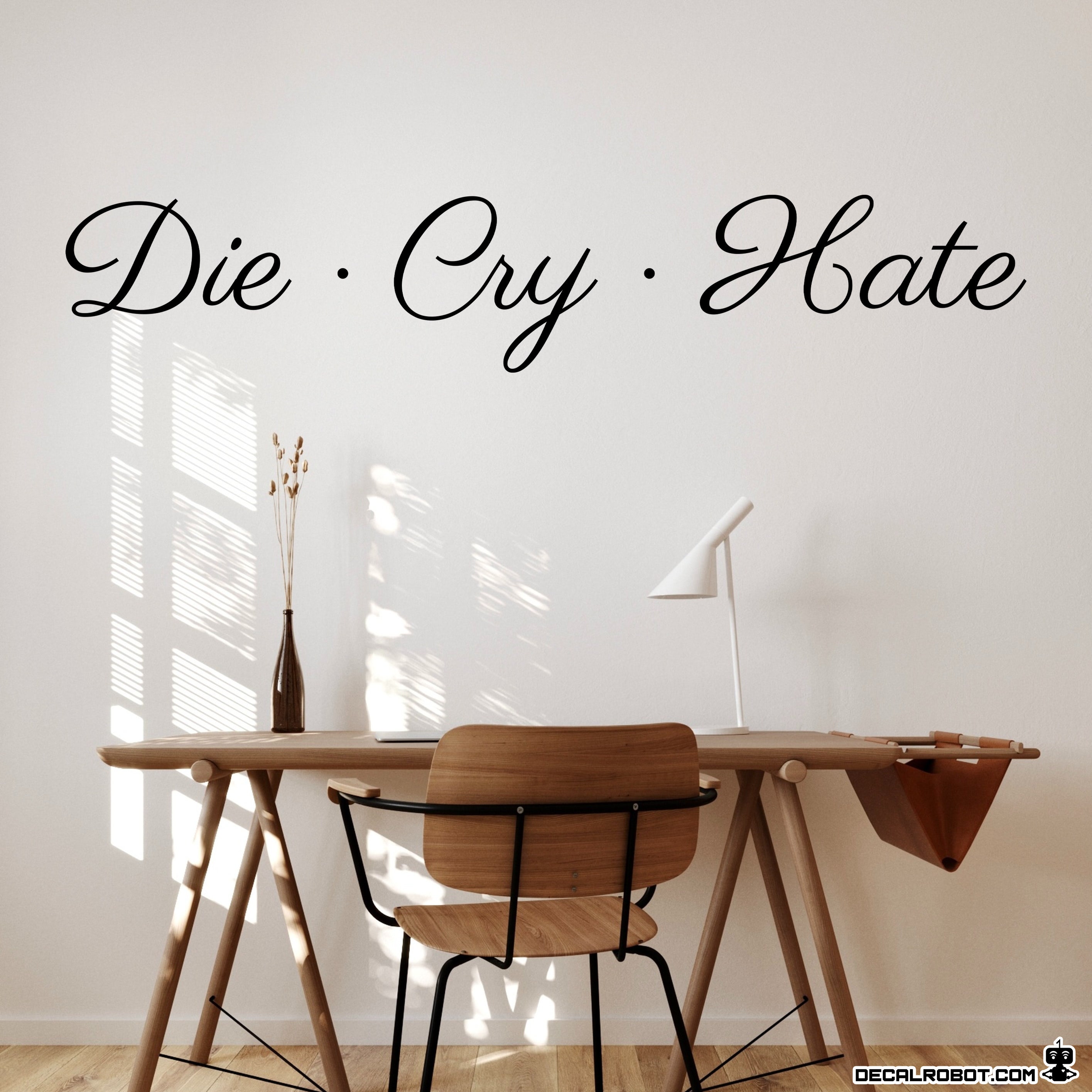 Die Cry Hate Live Laugh Love Parody Vinyl Decal Sticker | Etsy